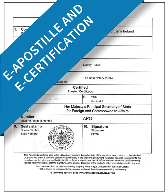 e-Apostille+e-Certification – The Hague Apostille